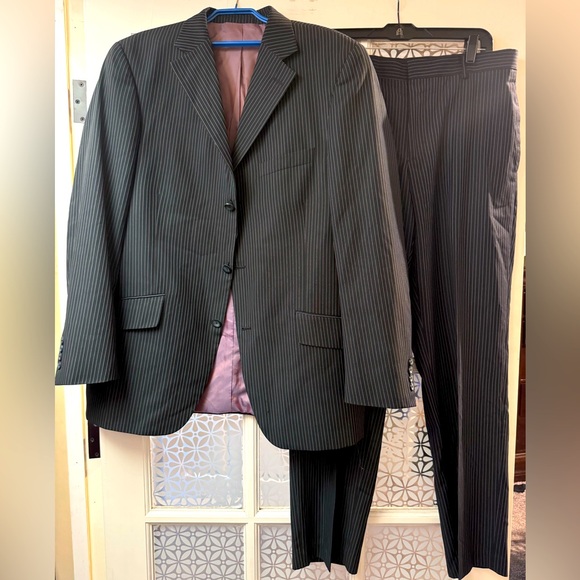 Billy London | Suits & Blazers | Billy London Black Pinstripe Mens Suit ...